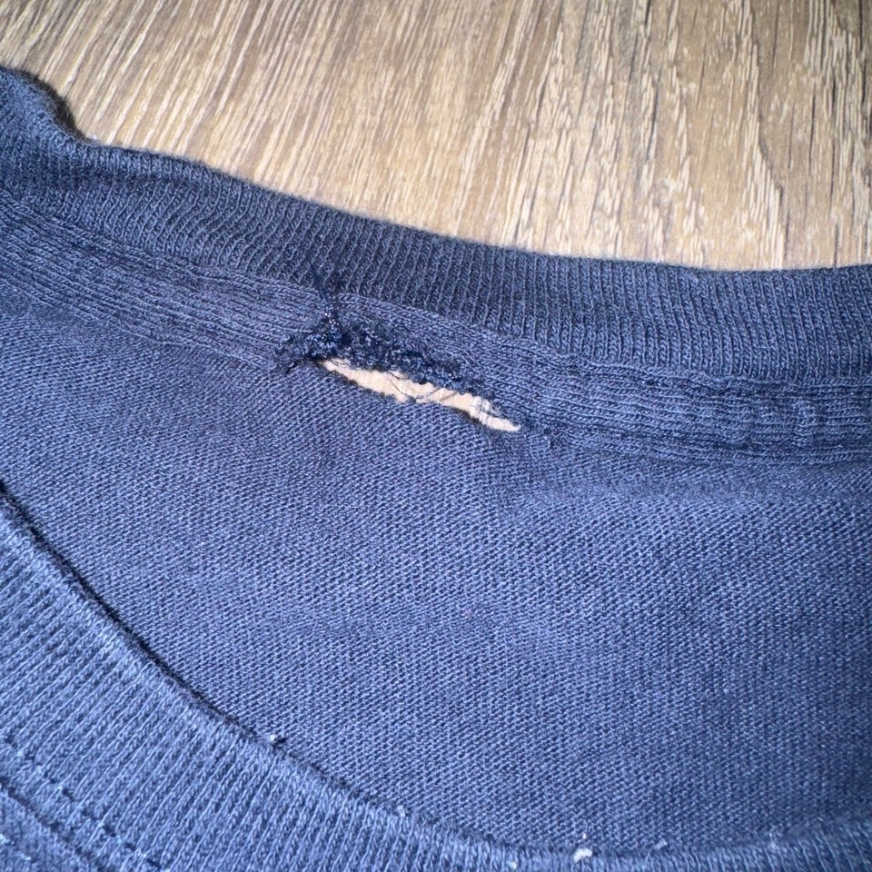 Spam Classic Logo Shirt Navy Blue – (XL) X-LARGE Distressed Graphic Tee ...