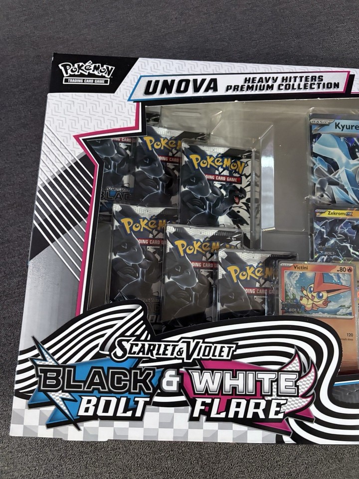 Pokémon TCG Costco Unova Heavy Hitters Premium Collection Box Black ...