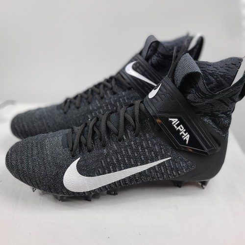 Men's 13 W Nike Alpha Menace Elite 2 Football Cleats Black Grey BV3298 ...