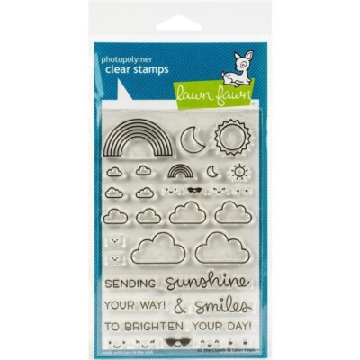 ALL THE CLOUDS STAMP SET-Lawn Fawn Photopolymer Clear Craft Stamps ...