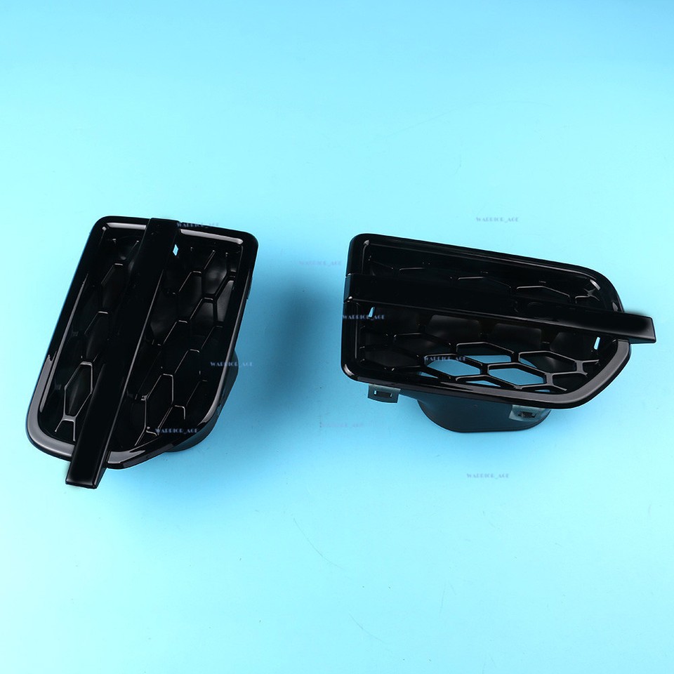 R&L Side Grille Air Intake Fender Vents In Gloss Black For Land Rover ...