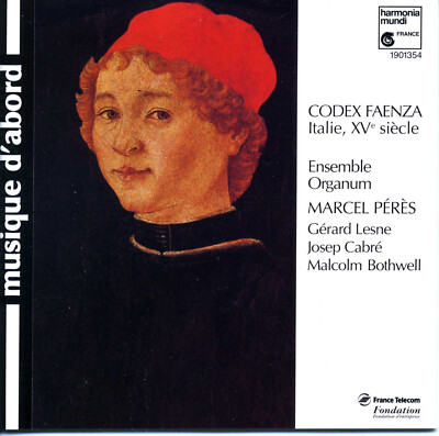 CODEX FAENZA Ensemble ORGANUM Marcel PÉRÈS [CD] HMA 1901354 | eBay