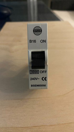 Wylex BS 60898 / BS 3871 Type B Plug In MCB B6 B10 B16 B20 B32 B40 B45 ...