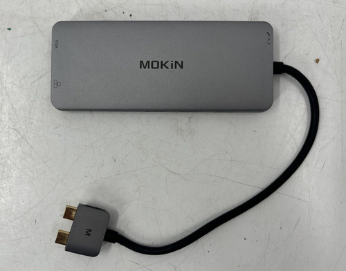 Mokin MUC3301 12 IN 1 Dual USB C Hub Multi-function Adapter TESTED EB ...