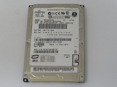 Fujitsu 20GB IDE 5400rpm 3.5in HDD ( CA06531-B61200PR MHV2040AH ) REF ...