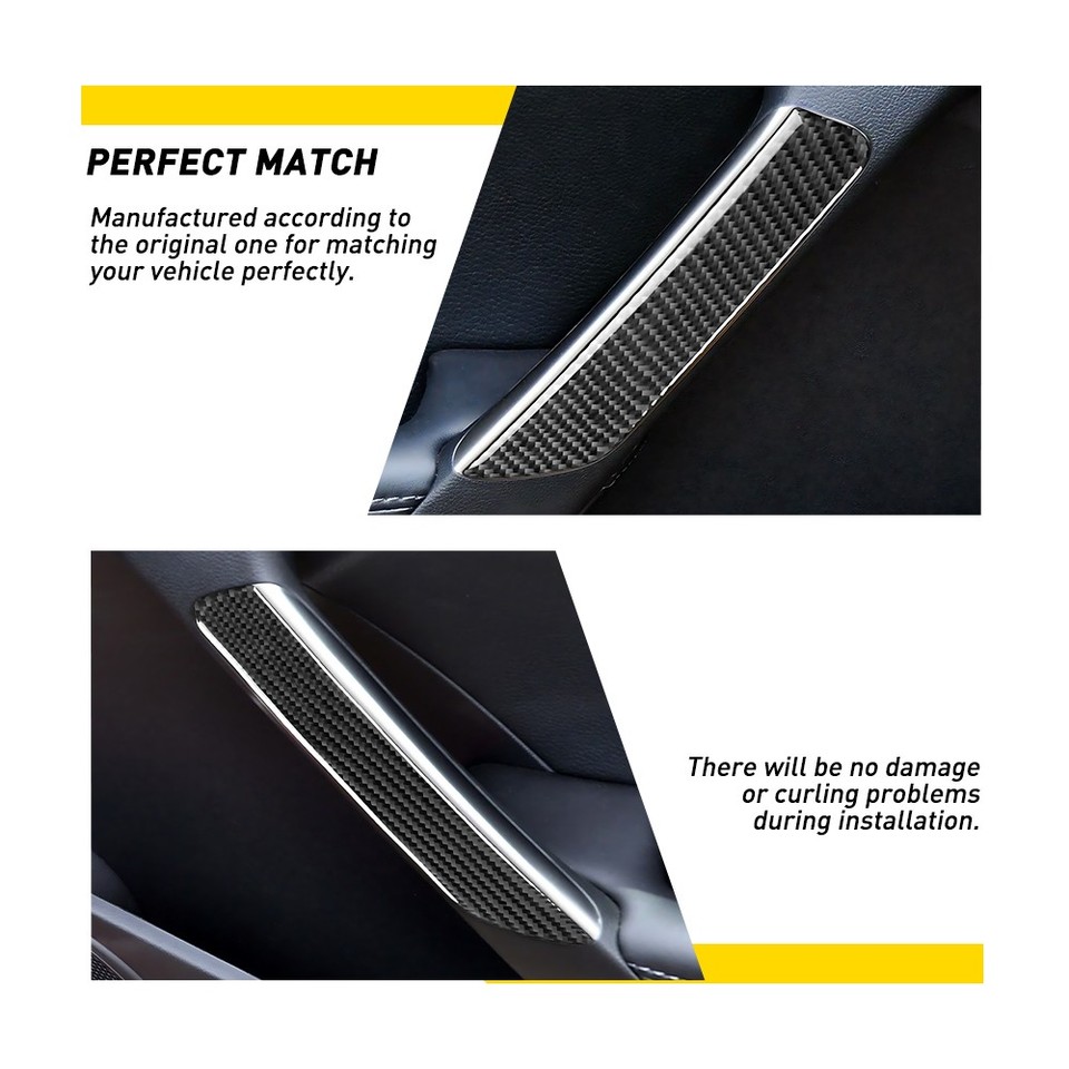 Carbon Fiber Interior Door Handle Cover For Hyundai Genesis Coupe 2013 ...