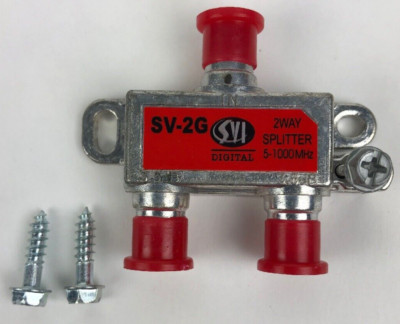 SVI DIGITAL Two Way Cable Adapter Digital Splitter ACC Model # SV-2G ...
