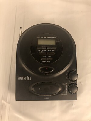 Homedics SS-400B Alarm Clock AM/FM Radio Sound Machine Spa Therapy ...