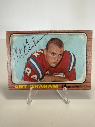 1966 Topps Art Graham Signed Card Auto Autograph NFL Boston Patriots | eBay