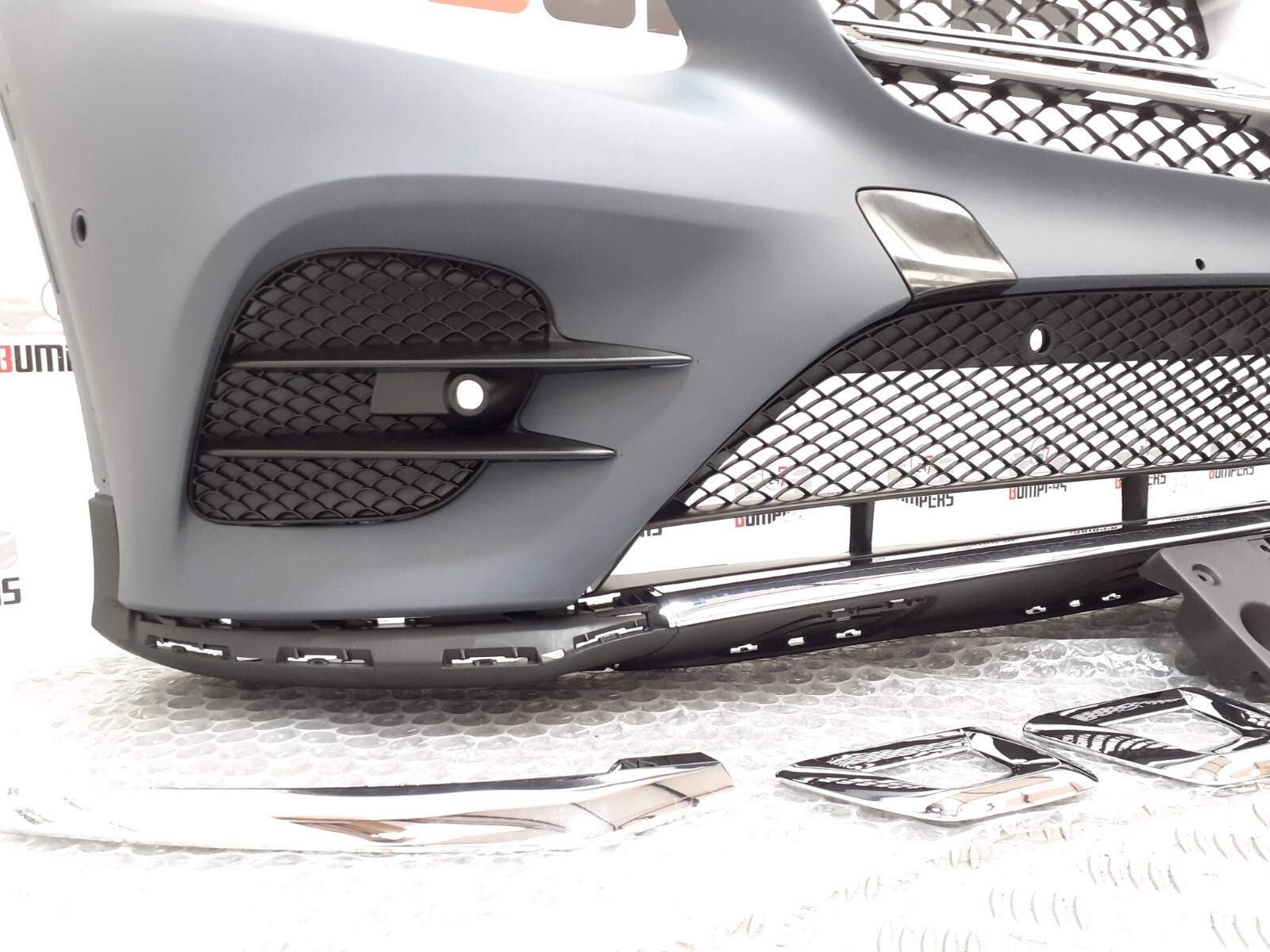 MERCEDES BENZ GLC AMG W253 X253 C253 2015-2018 COMPLETE FRONT BUMPER ...