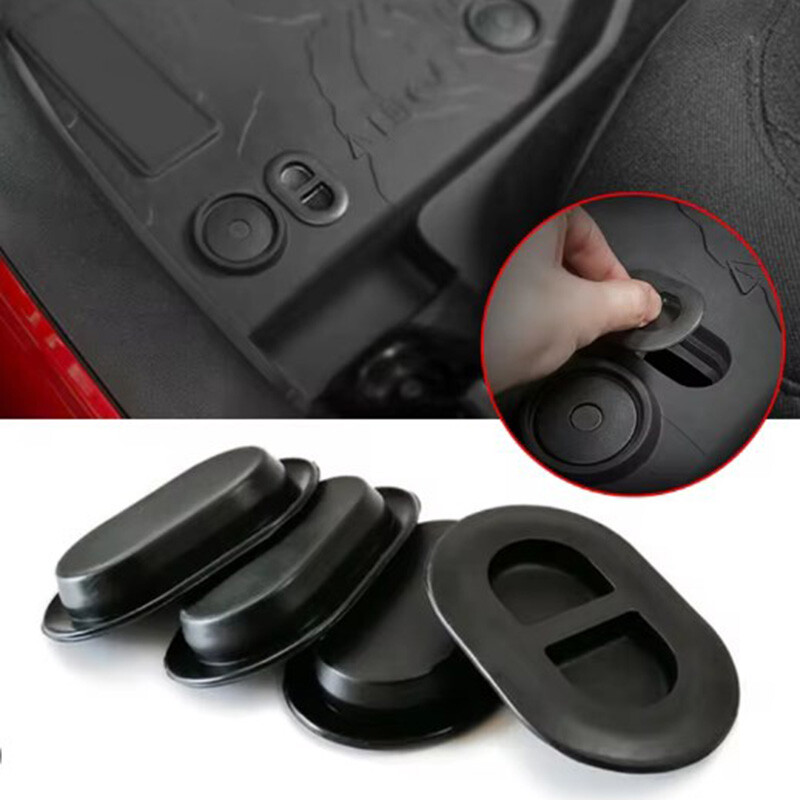 Rubber Oval Drain Plugs For Jeep Wrangler JK JL Gladiator 4-Pack Floor ...