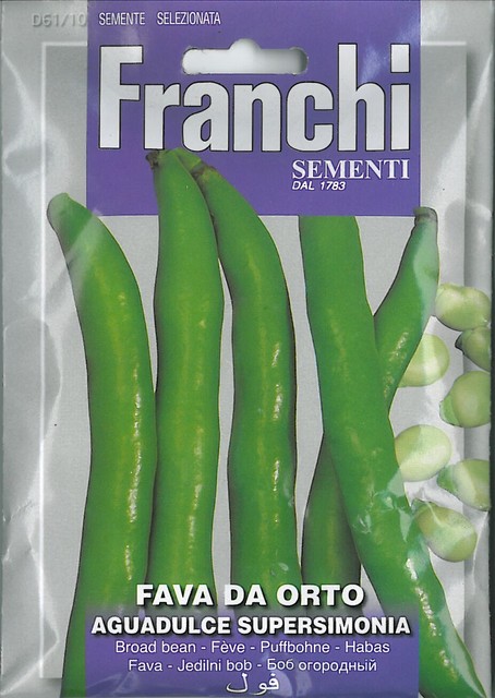 FRANCHI Seeds Broad Bean Fava Da ORTO Aguadulce SUPERSIMONIA Seed for ...