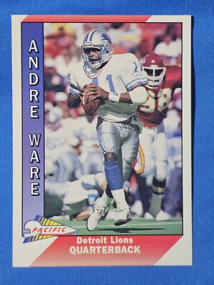 1991 Pacific 🏈 Football Card #147 Andre Ware QB Detroit Lions | eBay