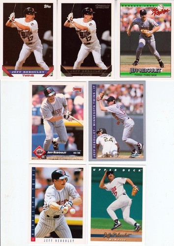 ⚾ 20 different JEFF REBOULET cards lot 1992 - 1997 all Twins | eBay