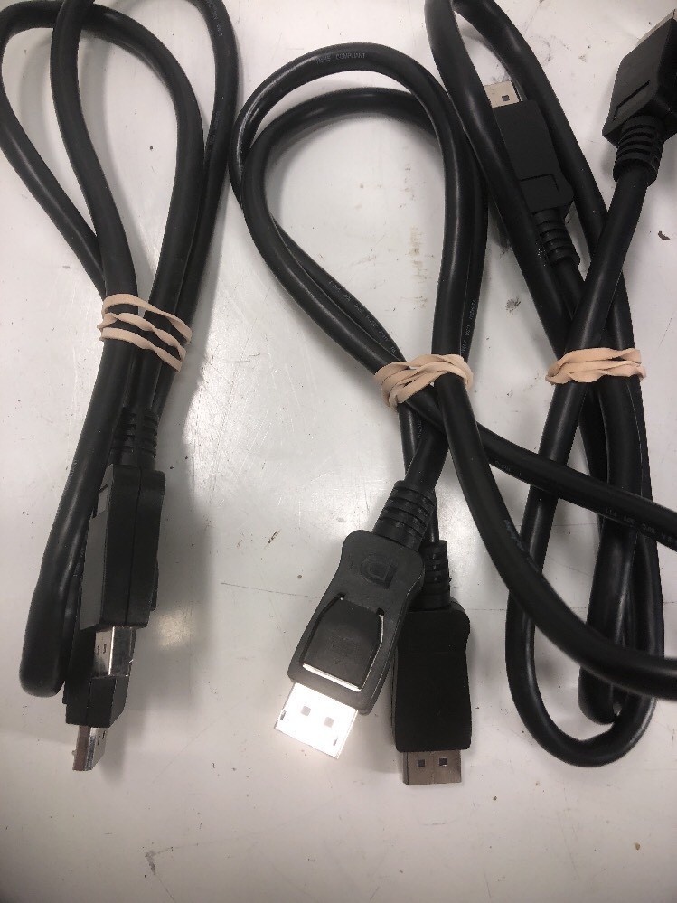 Lot of 8 HP 50.7C518.001 R Display Port Coxoc Male to Male Cable's | eBay