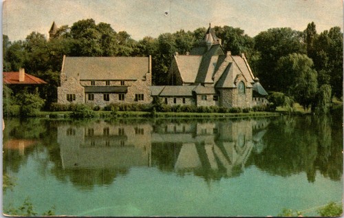 Postcard Trinty Episcopal Church Van Cleef Lake Seneca Falls New York ...