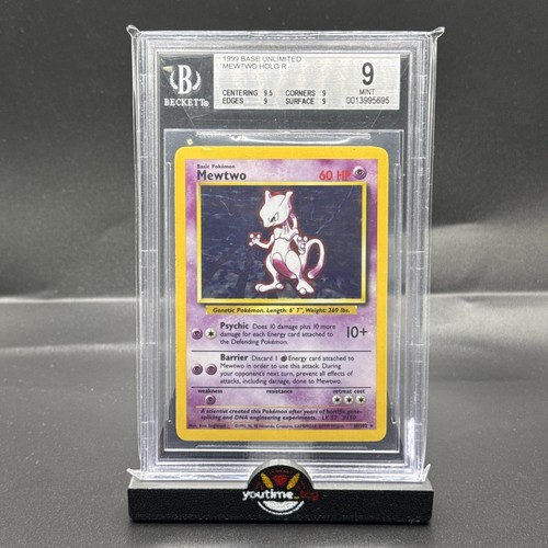 1999 Pokemon Base Set Unlimited Mewtwo 10/102 BGS 9 | eBay