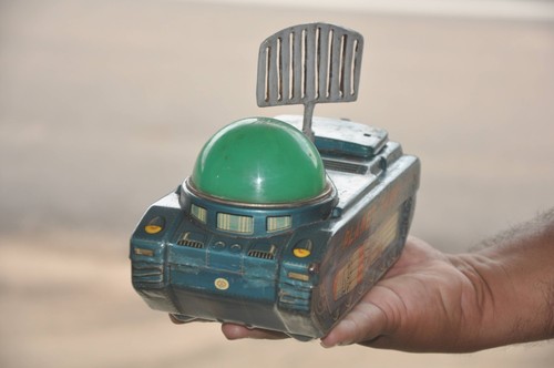 Vintage Battery MT Trademark Space Planet Tank Litho Tin Toy,Japan | eBay