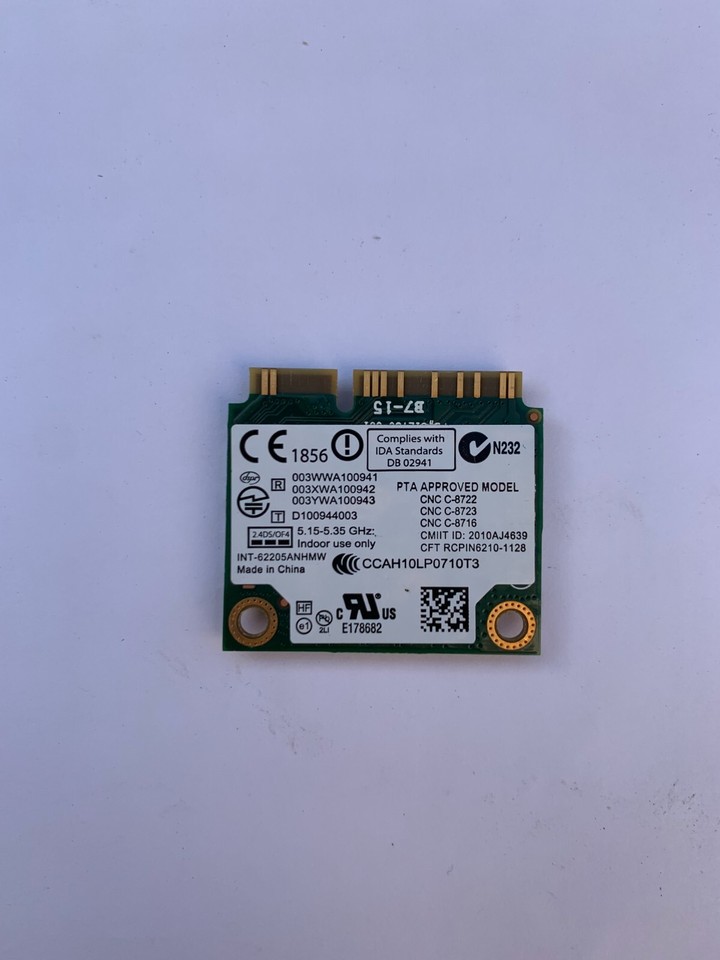 Intel Centrino Advanced-N 6205 Dual Band Wifi PCIe Card 62205ANHMW for ...