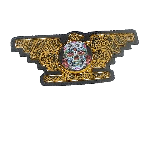 Royal Aztec Mayan War Eagle Sugar Skull Mexico Warrior Tribe Patch ...