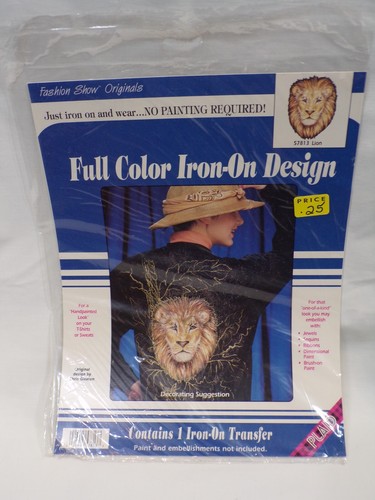 Fashion Show Originals Full Color Iron on Transfer Lion 57813 | eBay