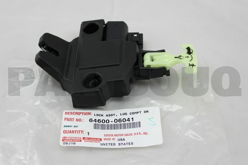 6460006041 Genuine Toyota LOCK ASSY, LUGGAGE COMPARTMENT DOOR 64600 ...