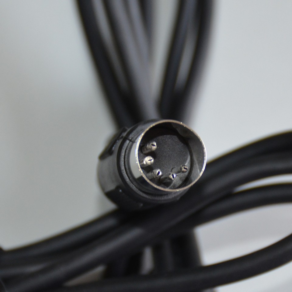 4, MIDI Cable 3 ft Male to Male 5 Pin DIN Plugs RoHS 4 Pack Lot Black 3 ...