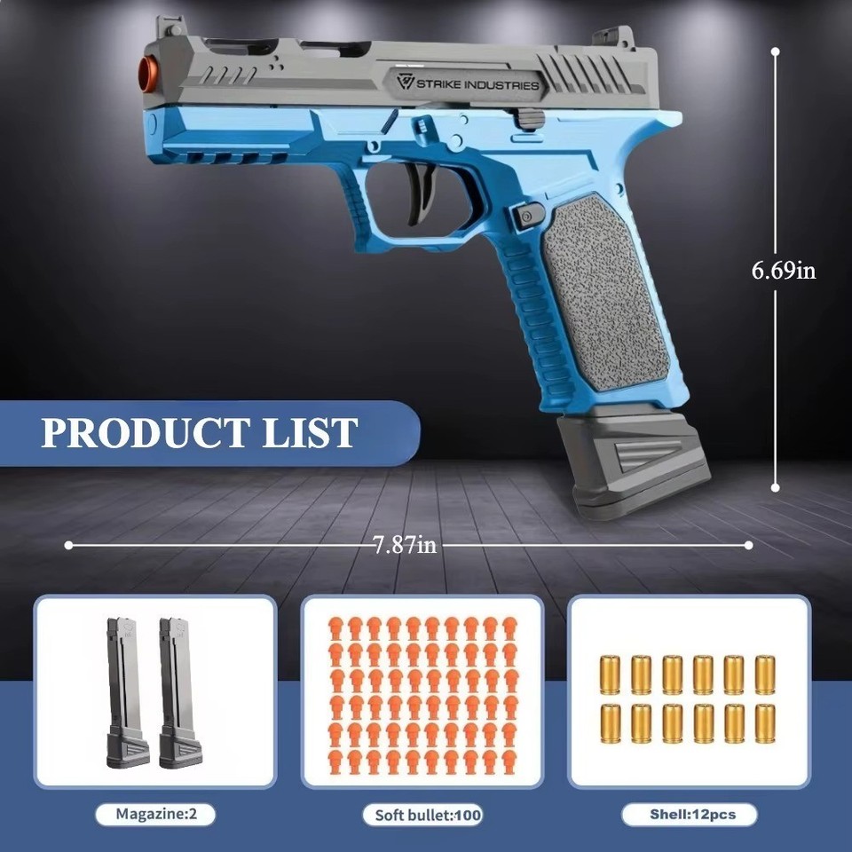 SIG17 Toy Gun Shell Ejecting Soft Bullet Blowback Pisto Brand New.. | eBay