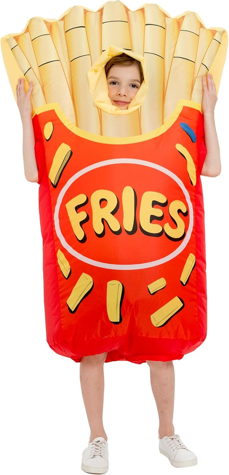One Casa Inflatable Costumes for Kids,Blow up French Fries Suit,Full ...