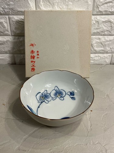 Y1111 Koransha Akaemachi Workshop Phalaenopsis Deep Plate Diameter 19cm ...