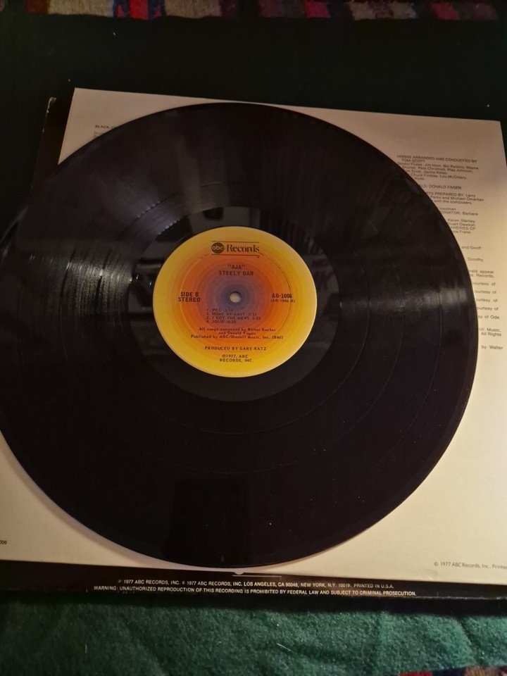 Steely Dan ‎– Aja -Vinyl 1977 -ABC Records AA-1006 -Gatefold Sleeve | eBay