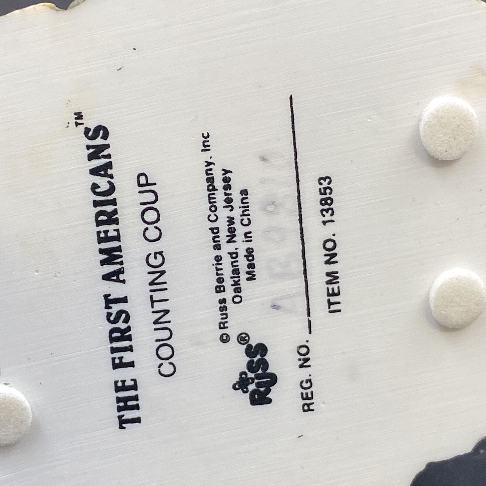 The First Americans Russ Berrie #13853 Native American Warrior Counting ...