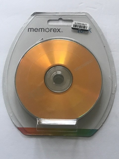 10 PK Memorex Recordable Optical Disc Music Cool Colors Cd-r 80 Min for ...