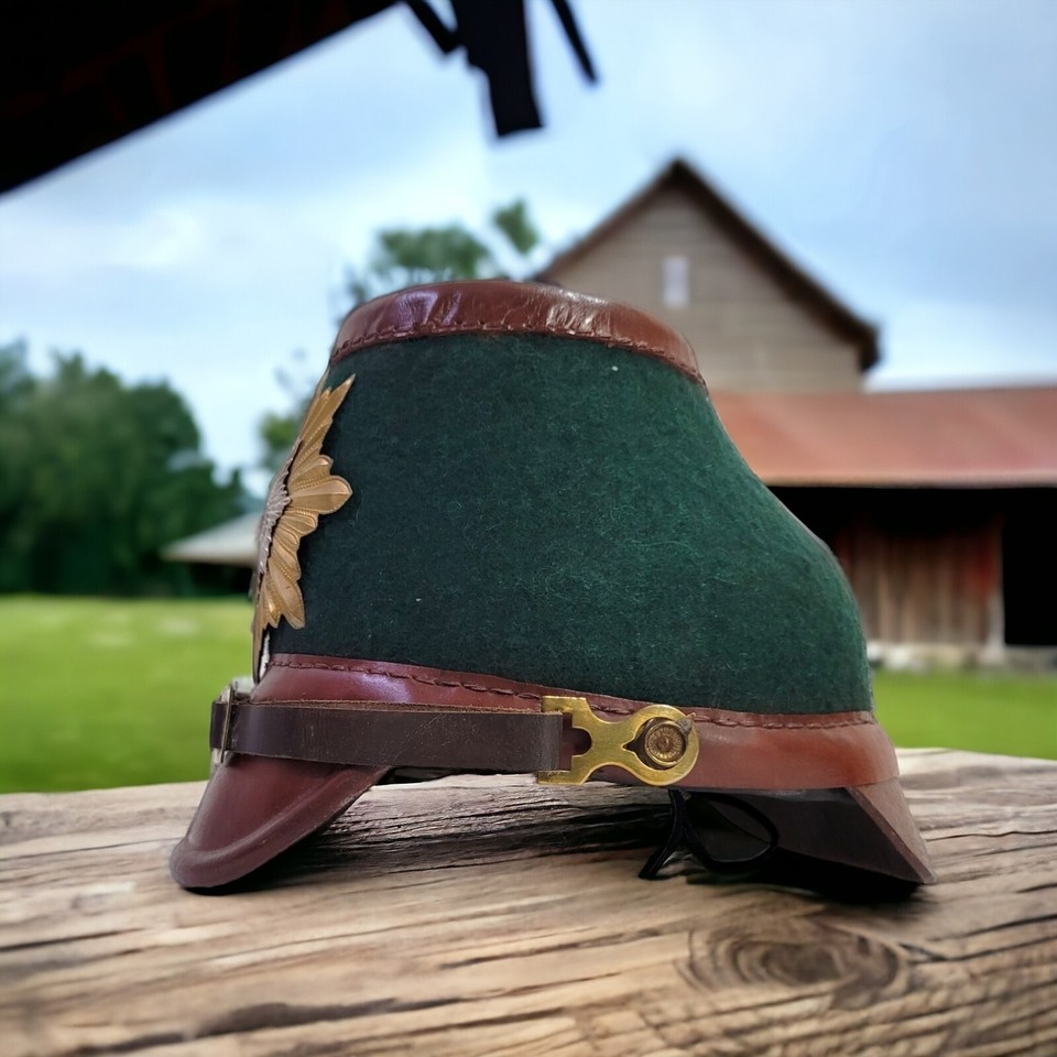 100% Genuine Leather German Police Shako WW2 Helmet Costume Gift | eBay