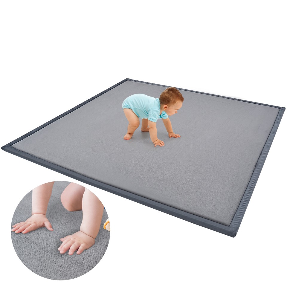 Extra Large Baby Play Mat for Floor, 1.4” Thick Memory Foam Crawling ...