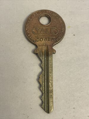 Vintage Old Antique Yale & Towne Paracentric Door Deadbolt Lock Brass ...