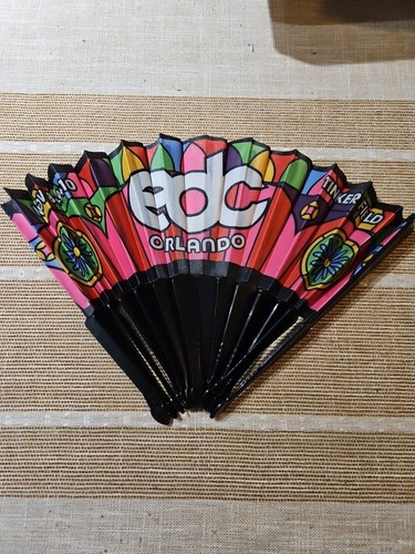 NEW Official EDC LAS VEGAS 2024 HAND FAN Rare Exclusive VIP See Pics ...