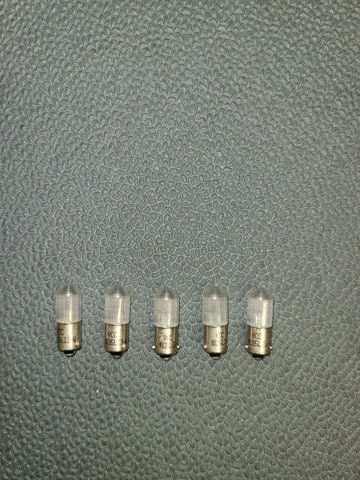 DDP/VCC 1835LS3-W-CW LED LAMPS FOR G E. ET-16 125V PILOT LIGHT. LOT OF ...