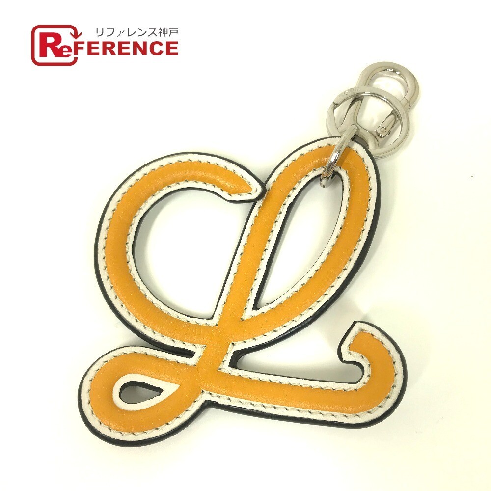 Loewe Orange Logo Bag Charm Keychain for Women (Pre-o… - Gem