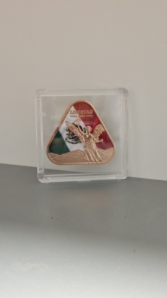 2024 1oz Colorized Copper Triangle Libertad Mexico .999 AVDP Bullion ...