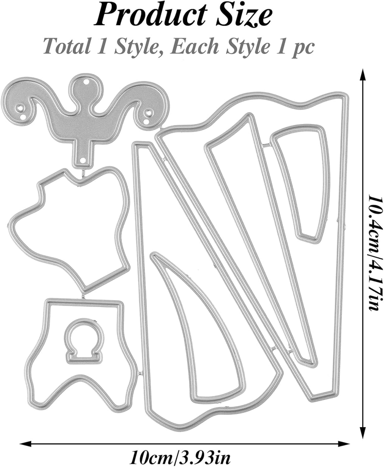 Dress Metal Die Cuts, Lady Dress Shirt Cutting Dies Cut Stencils ...
