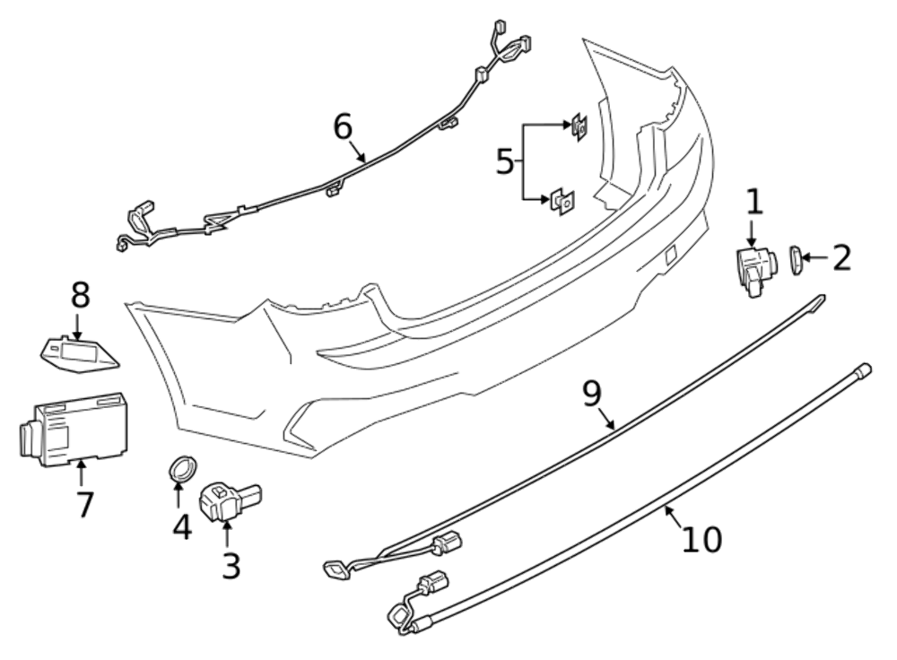 BMW 3 G20 M REAR RIGHT BUMPER ABSORBER FUNNEL 66318094418 19-19 ...