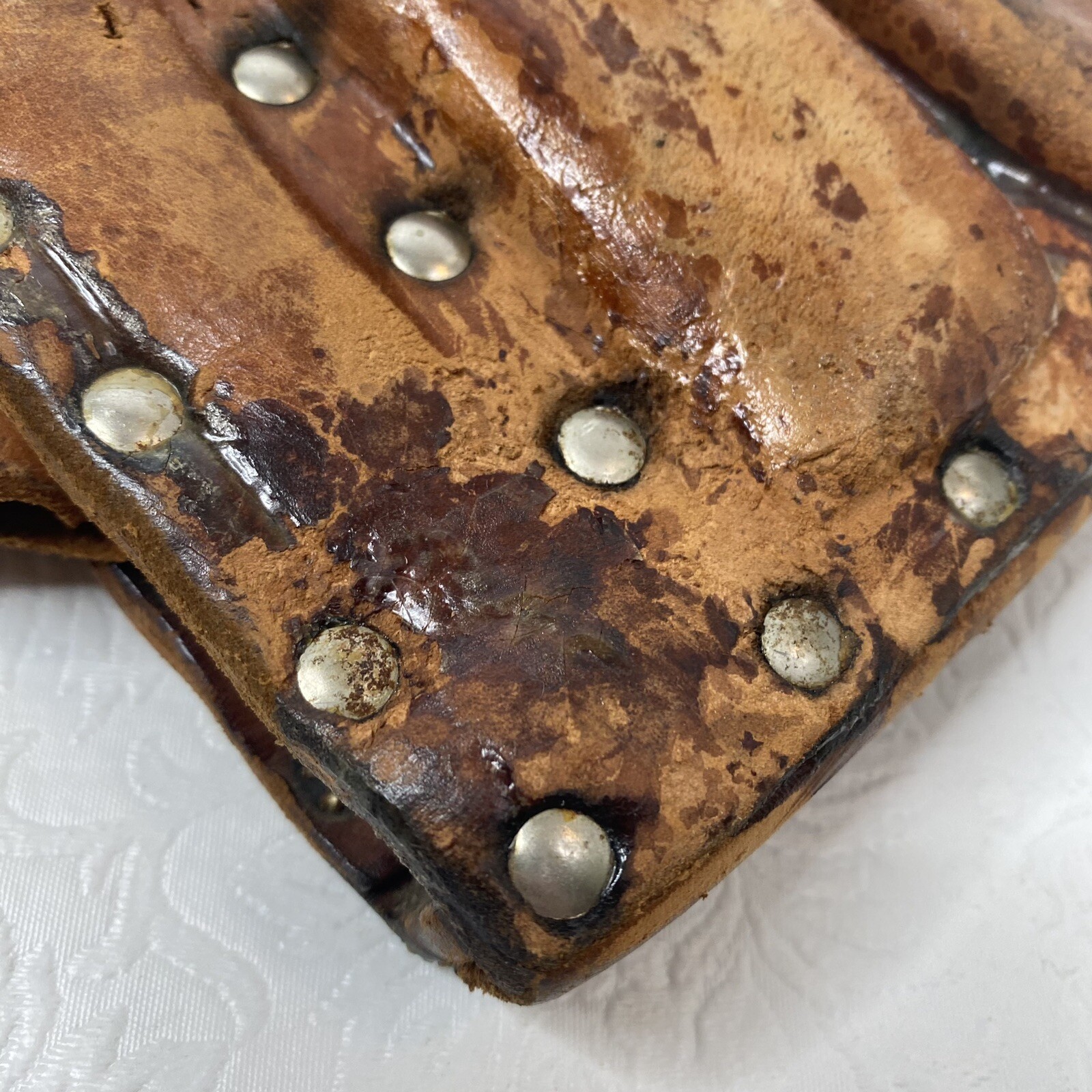 Klein Tools 5190 DISTRESSED Leather Multi 10 Pocket Tool Pouch USA Pre ...