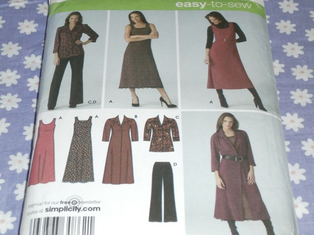 Simplicity Sewing Pattern 3700 Summer Dress Jumper Pants 20w - 28w Plus ...