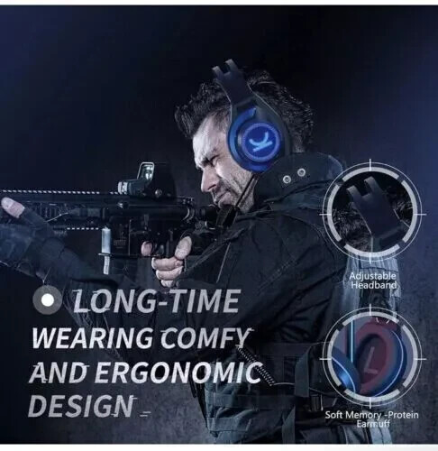 Commander CM7000 Gaming Headset Over Ear with Microphone Blue - VANKYO ...