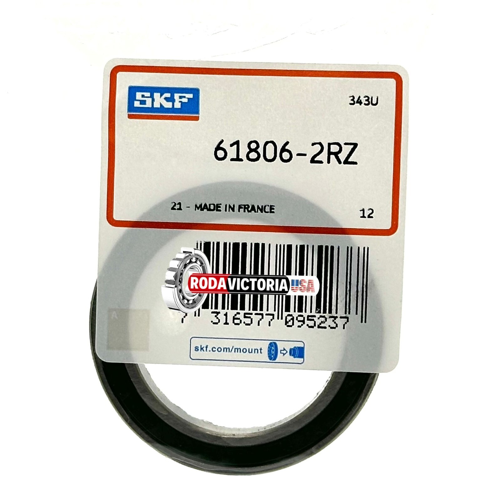SKF 61806 2RZ BALL BEARING, SEALED, NON CONTACT SEALS 30x42x7mm 6806 ...