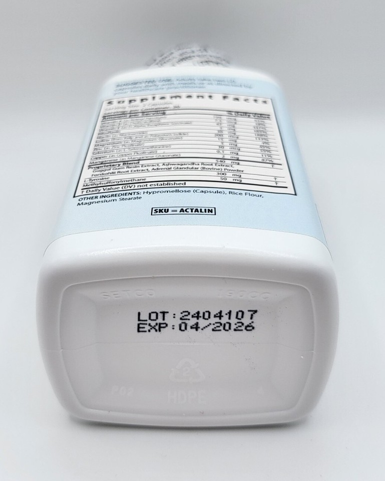 Medix Select ACTALIN Advanced Thyroid Support - 60 Capsules | eBay