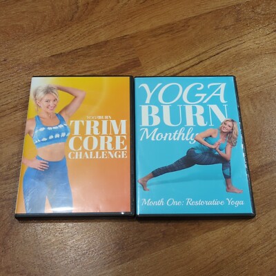 Yoga Burn Monthly Month 1 & Yoga Burn Trim Core Challenge DVDs | eBay