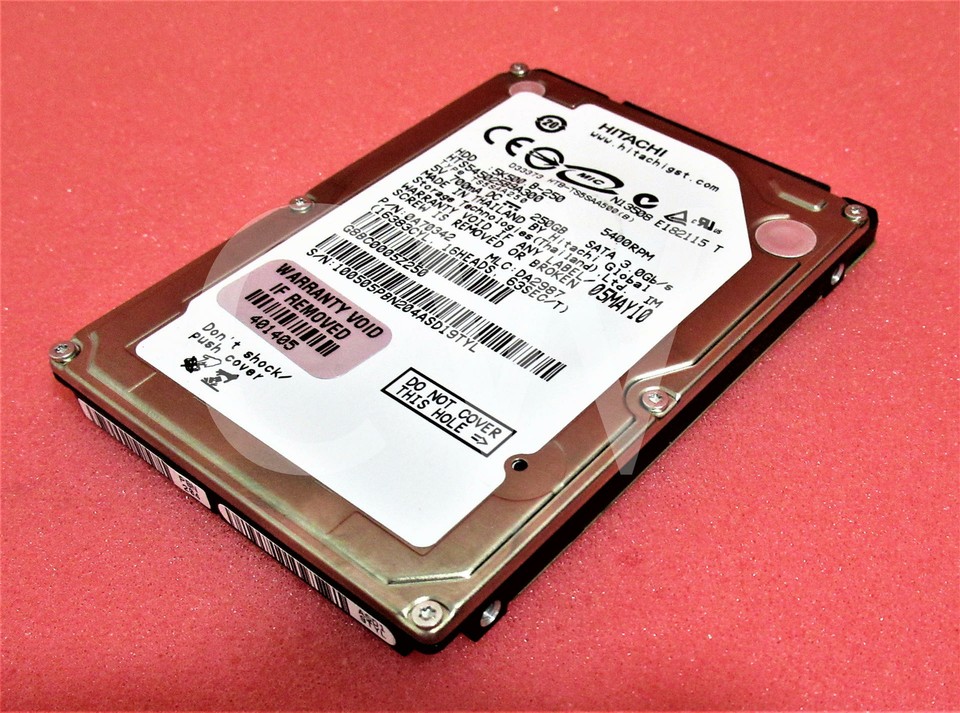 Hitachi HTS545025B9A300 250GB 5.4K RPM 3Gb/s 2.5" SATA LAPTOP HDD Hard ...