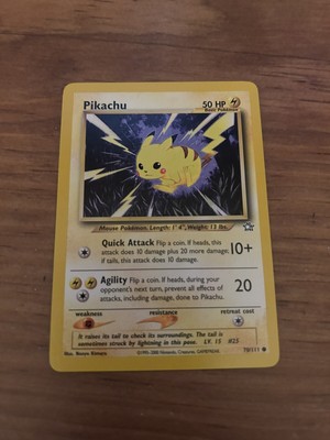 Pikachu 70/111 Neo Genesis Set Rare Vintage Pokemon Card | eBay